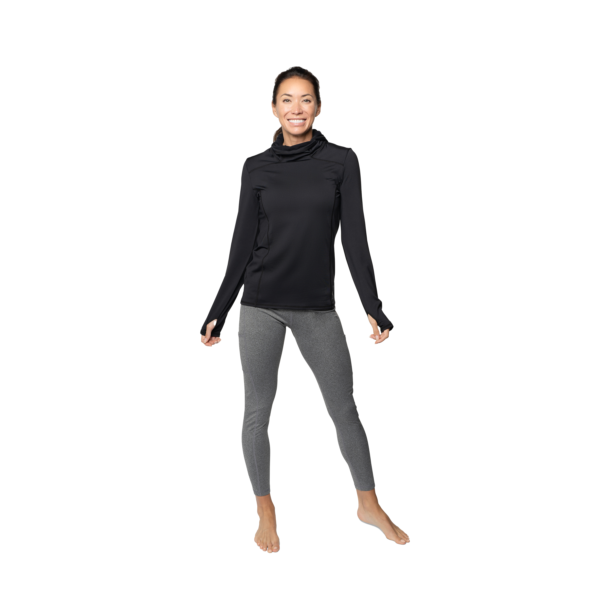 Women's Micro-Elite Chamois Pocket Legging - Granite – Hot Chillys