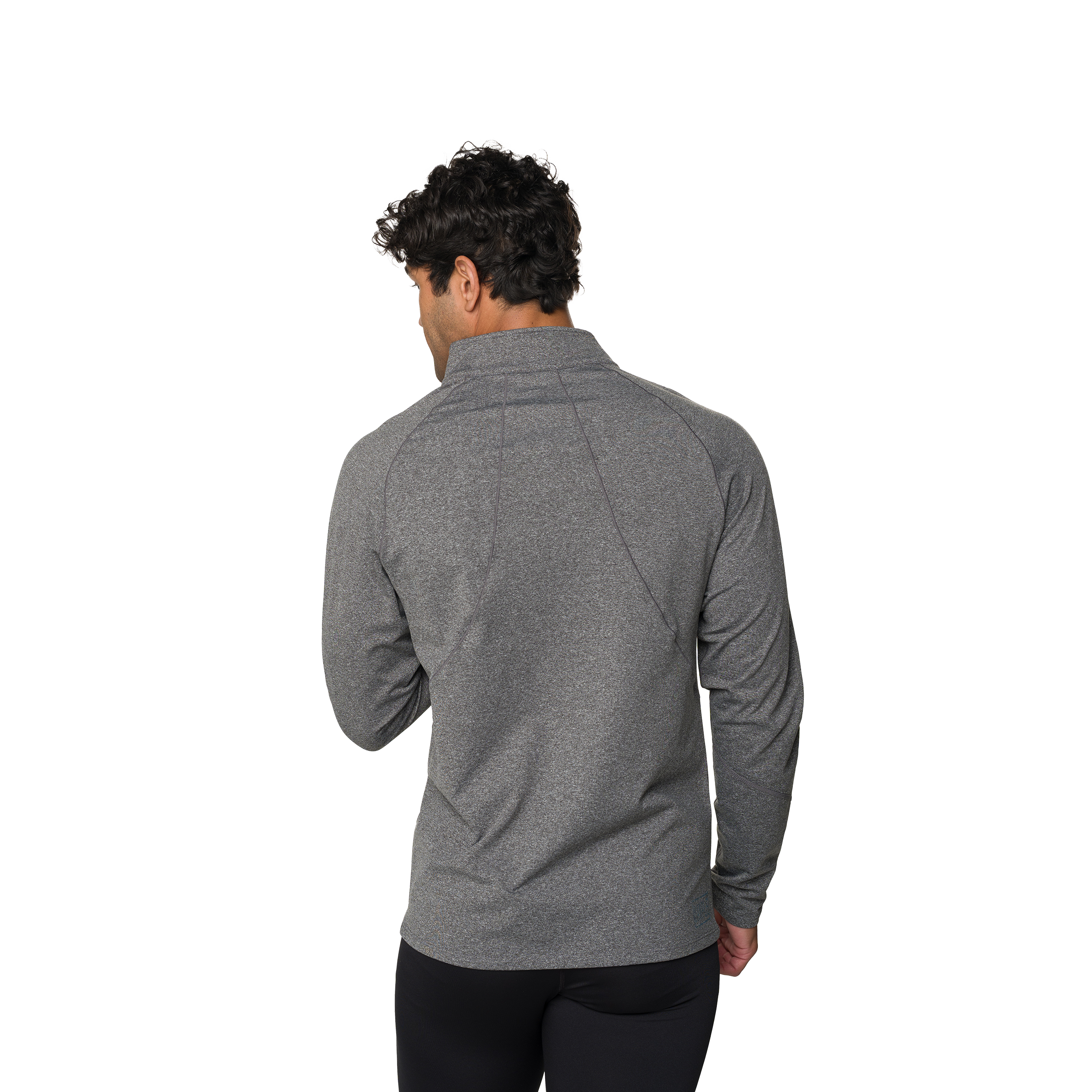Men's Micro-Elite Chamois Zone Zip-T - Granite/Granite – Hot Chillys